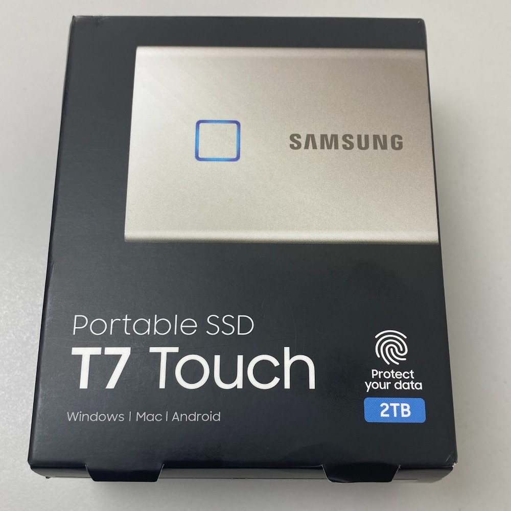 New Samsung T7 Touch 2TB USB-C 3.2 Gen2 Portable SSD Silver - Own4Less